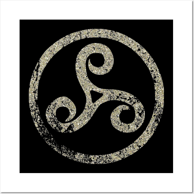 Celtic Knot Triskele Traditional Manx Irish 3 Legs - Celtic - Posters ...