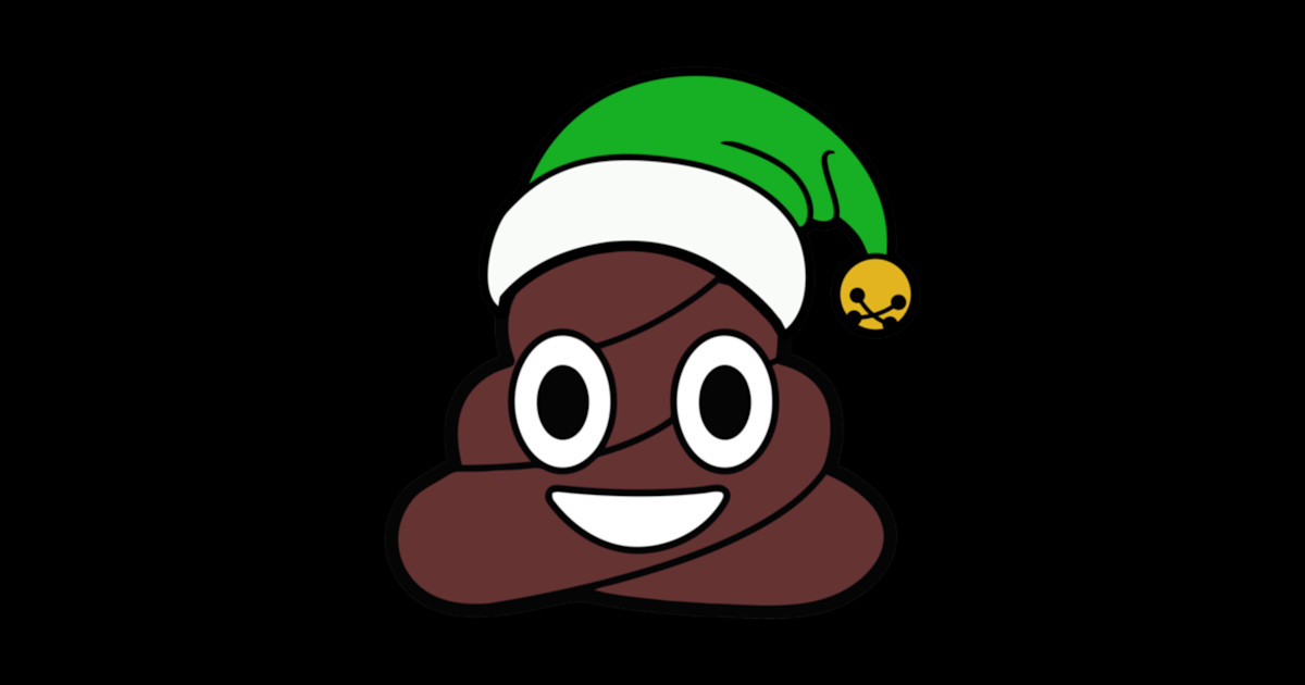 Christmas Poop Emoji - Christmas Poop Emoji - Sticker | TeePublic