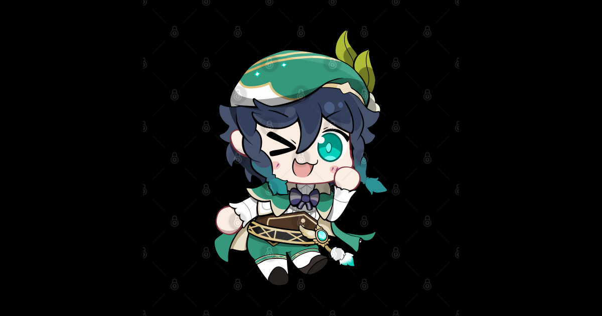 Venti Chibi Genshin Impact - Venti - Sticker | TeePublic