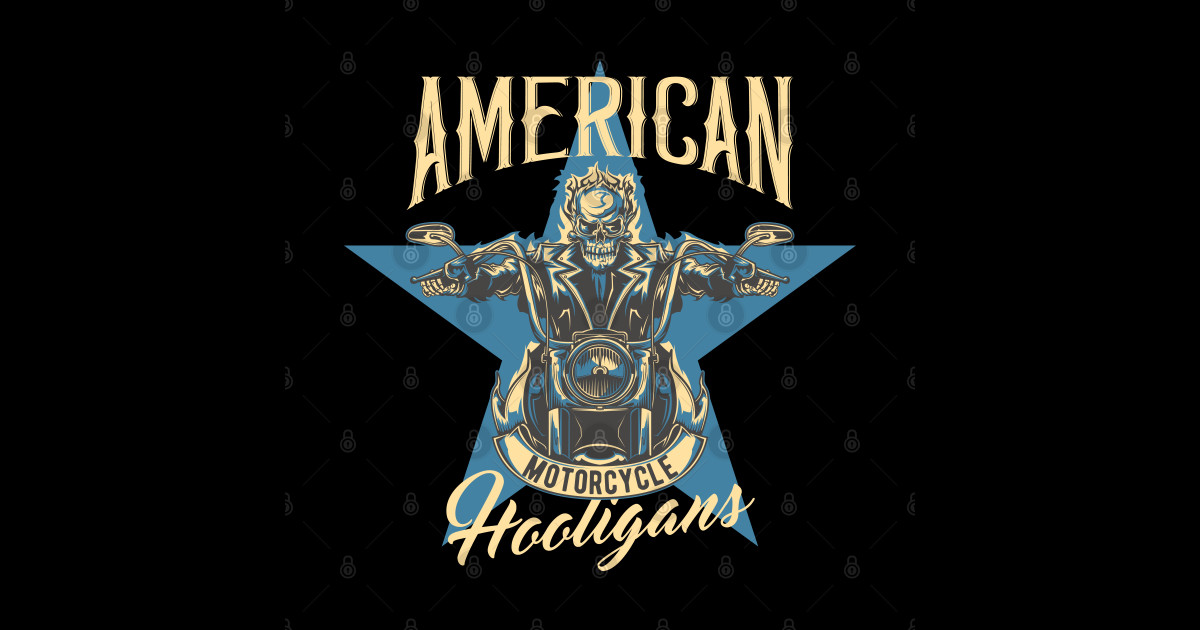 American hooligans - Motocycle Vintage - Sticker | TeePublic