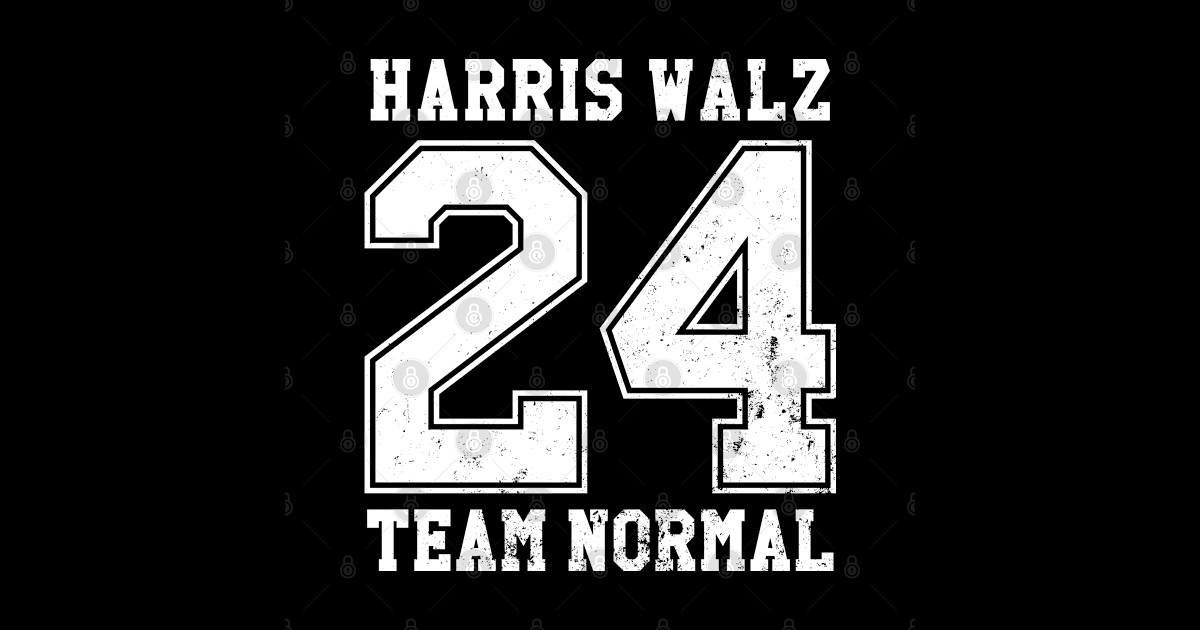 Harris Walz 2024 - Team Normal - Harris Walz - Sticker | TeePublic