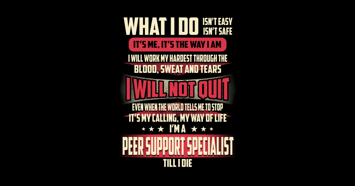 Peer Support Specialist What I Do Peer Support Specialist Sticker peer-support-specialist-what-i-do-peer-support-specialist-sticker