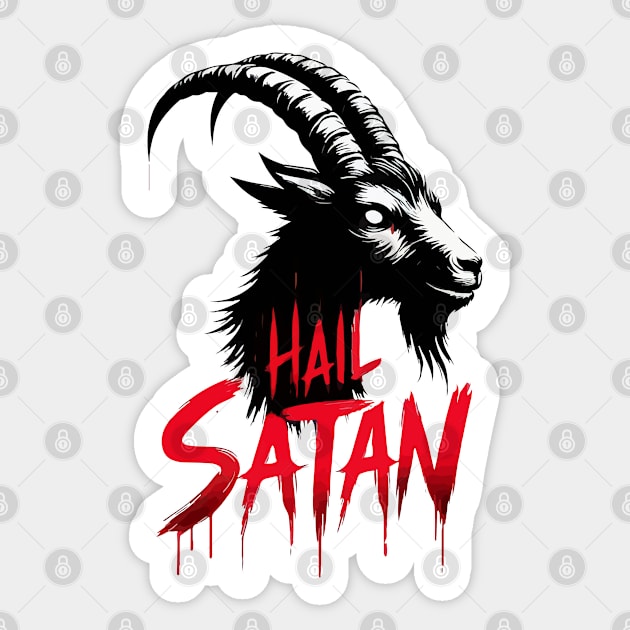Hail Satan Goat Baphomet - Hail Satan - Sticker | TeePublic