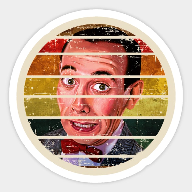 PEW PEW HERMAN THE ACTOR - Paul Reubens - Sticker | TeePublic