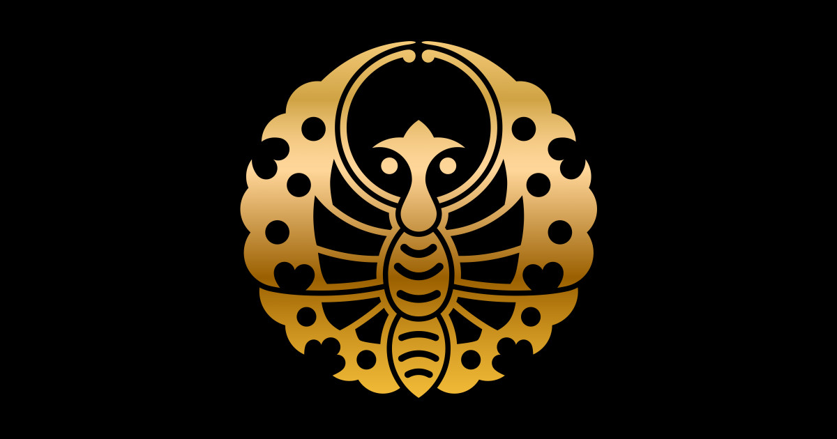 Japanese Family Crest KAMON Ikeda Terumasa - Crest - Sticker | TeePublic