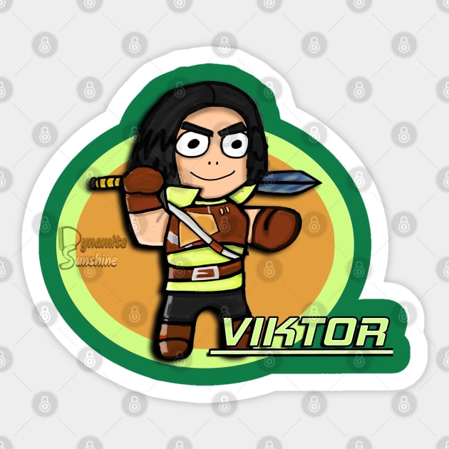 Chibi Viktor from Skdn - Suikoden - Sticker | TeePublic