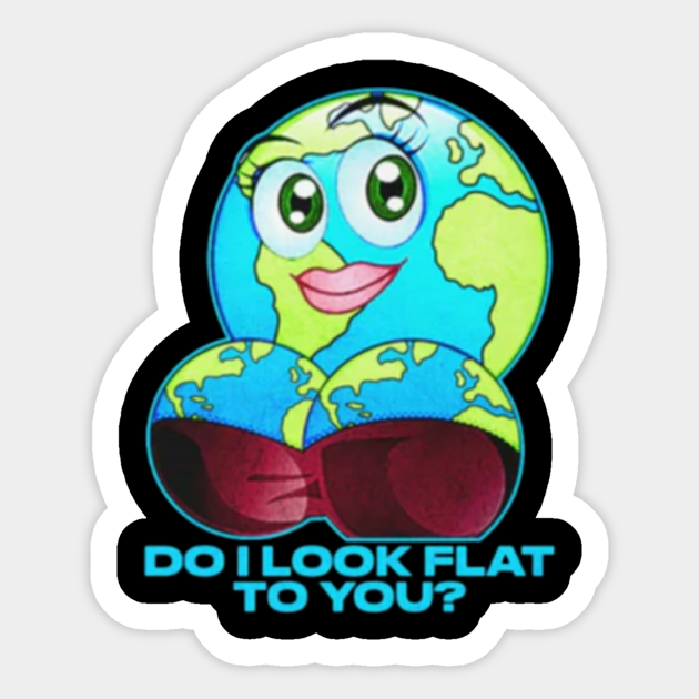 Do I Look Flat To You - Do I Look Flat To You - Sticker | TeePublic