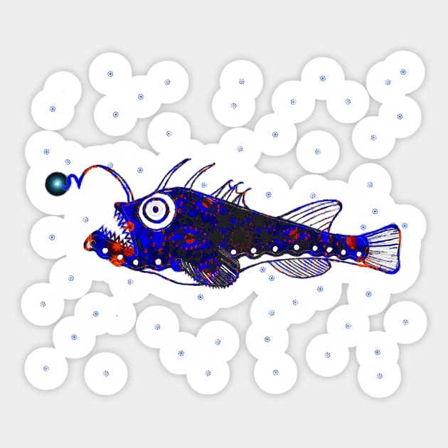 GREEK ANGLER FISH - Greek - Sticker | TeePublic