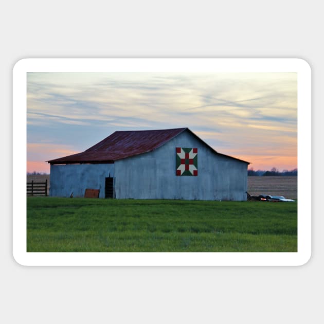 Christmas Barn Pattern - Barn - Sticker | TeePublic