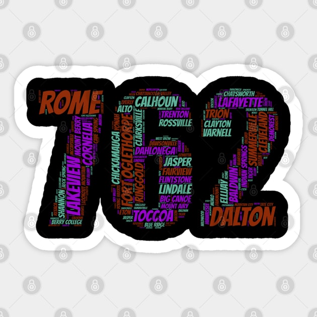 North Georgia and the 762 - North Georgia - Sticker | TeePublic