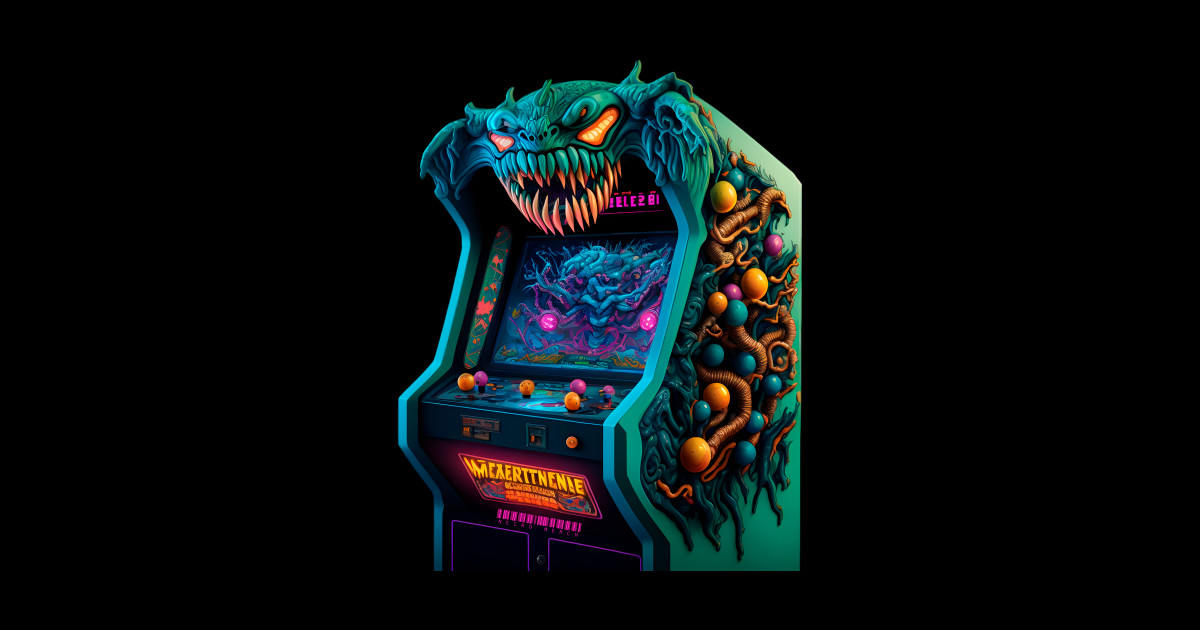Arcade Monster - Necro Merch - Horror - Sticker | TeePublic