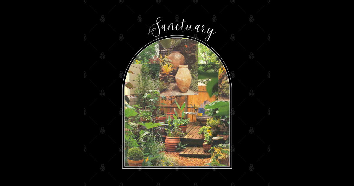 Sanctuary - Patio Sanctuary - Sticker | TeePublic