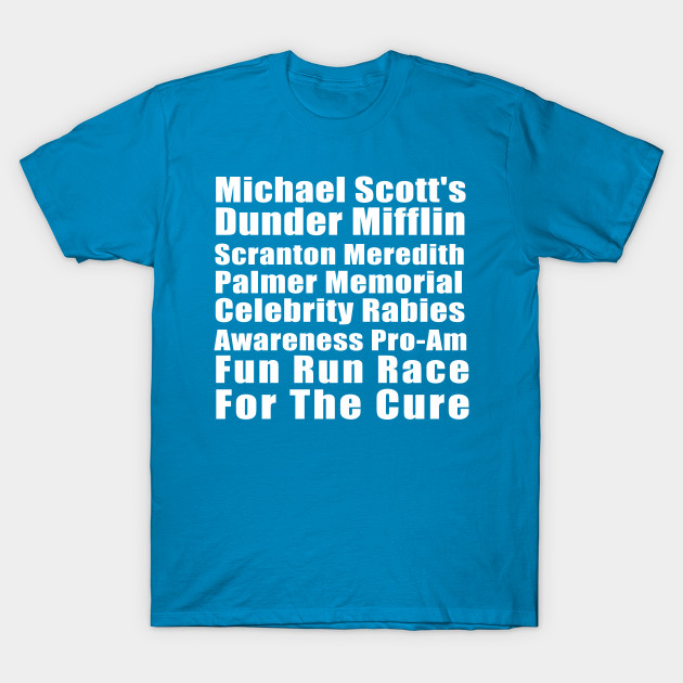 Michael Scott's Dunder Mifflin Fun Run Shirt T-Shirt (Large Print ...