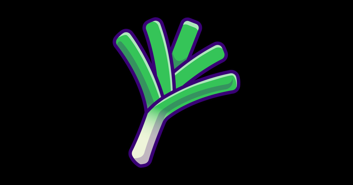 Leek Vegetable Cartoon - Leek Vegetable Cartoon - Sticker | TeePublic
