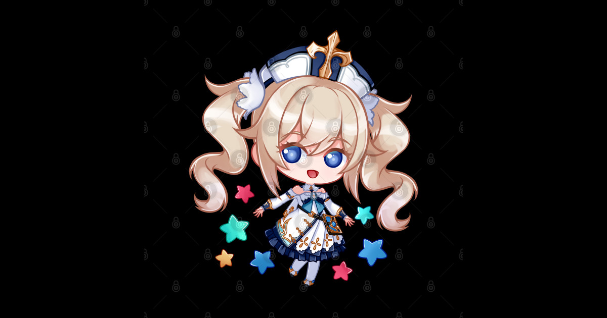 Barbara chibi - Mihoyo - Sticker | TeePublic