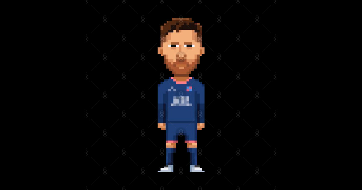 Messi 8bit - 8 Bit - Sticker | TeePublic