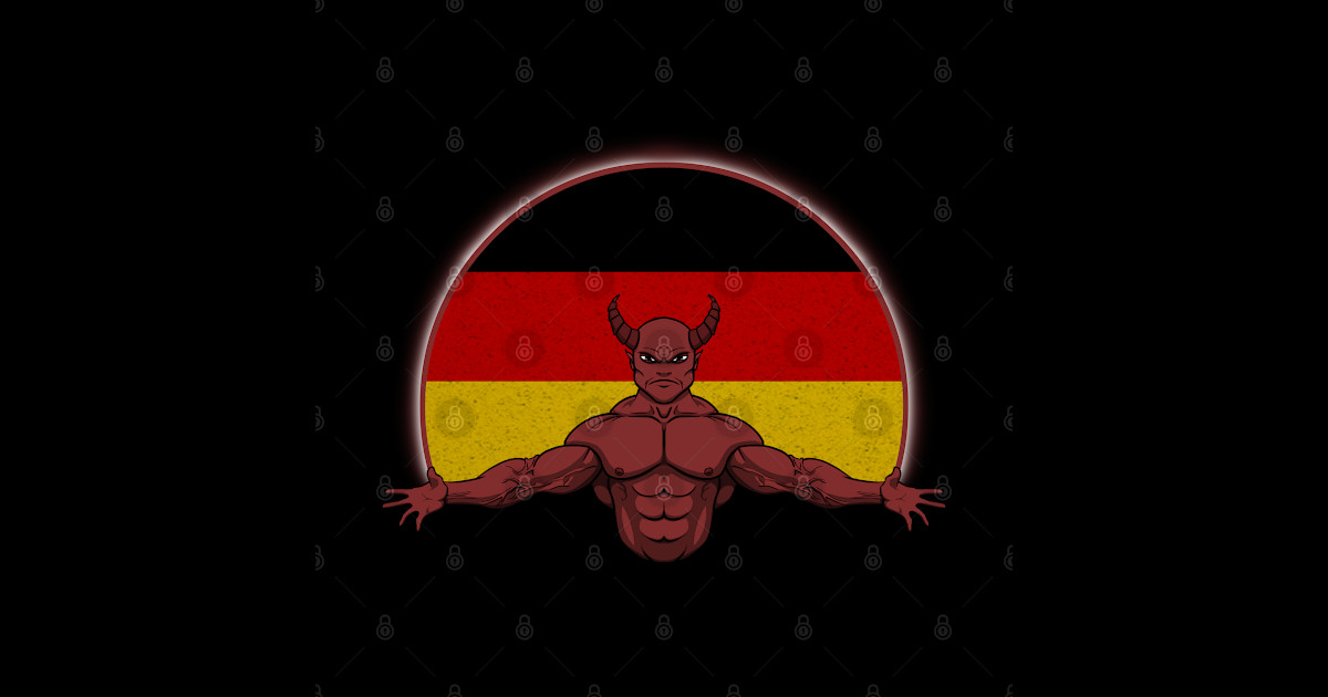 Devil Germany - Germany - Sticker | TeePublic