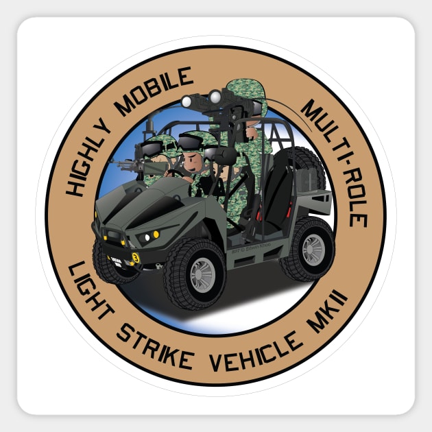 SAF Light Strike Vehicle MkII - Saf - Sticker | TeePublic