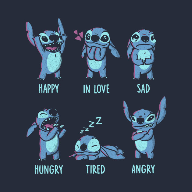 Monster Emotions - Stitch - Phone Case | TeePublic