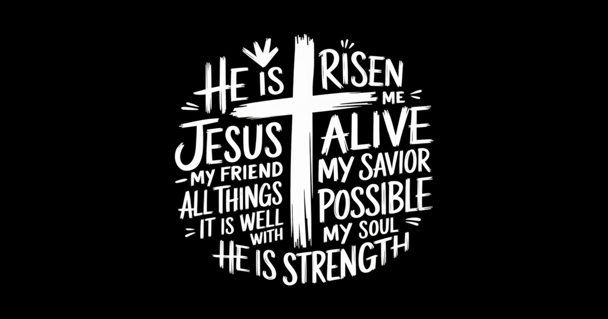 He Is Risen Easter Jesus Christian Cross Jesus Christian - He Is Risen ...