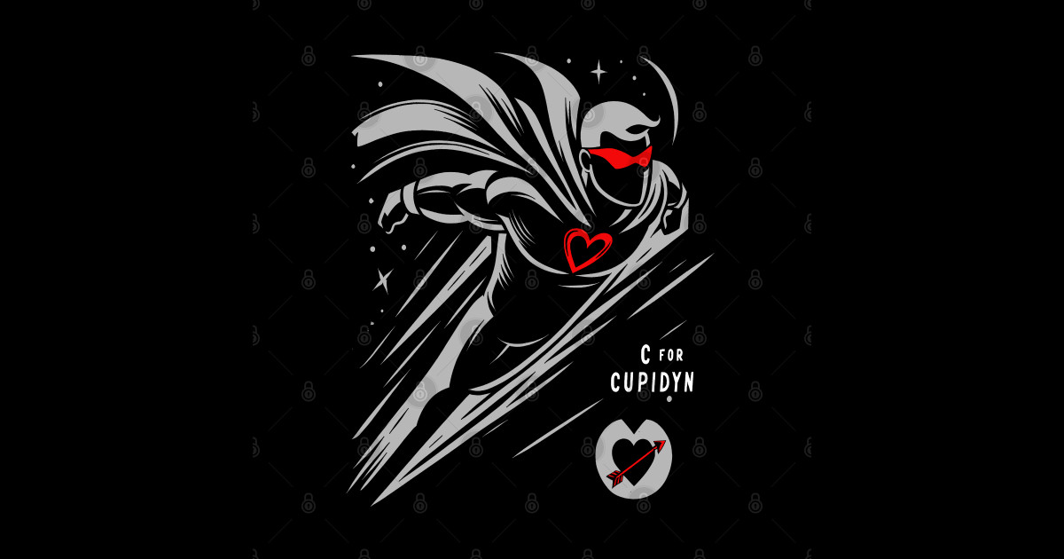 Dynamic Cupid-Inspired Hero Design – Valentine’s Day Graphic Tee – For ...