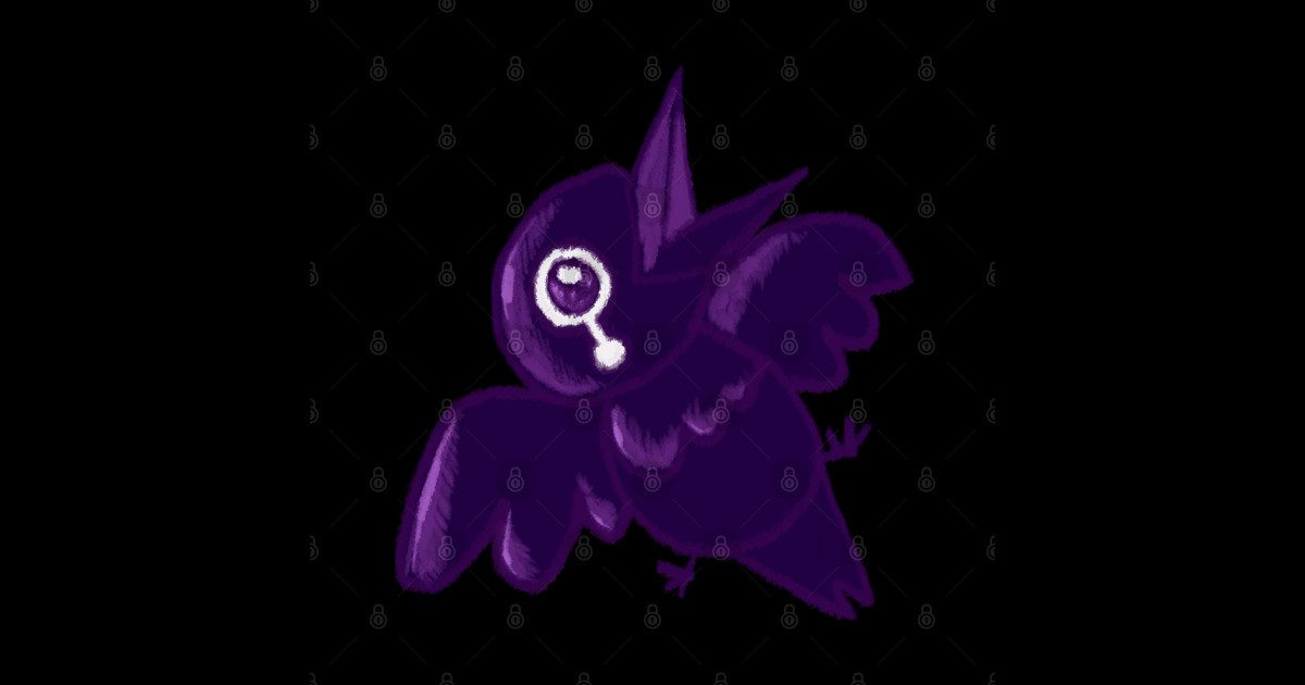 Sad Crow - Crow - Sticker | TeePublic