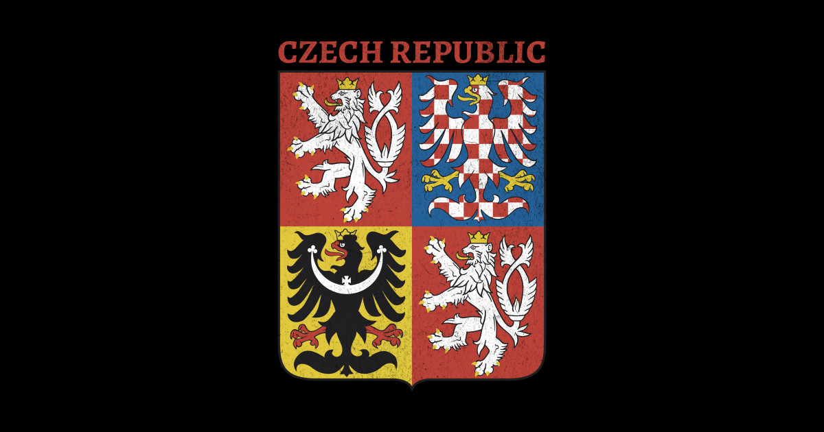 Czech Coat of Arms - Czech Republic - Sticker | TeePublic