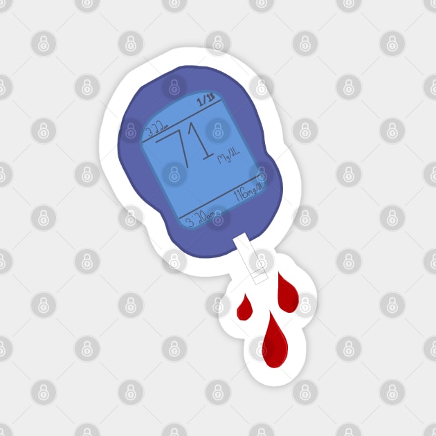 Blood Glucose Meter - Blood Glucose Meter - Sticker | TeePublic