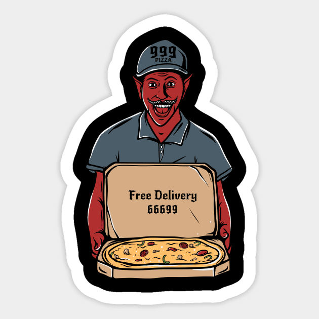 Pizza delivery man - Pizza Parody - Sticker | TeePublic