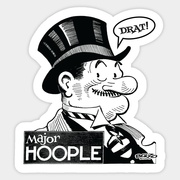 Major Hoople - Drat! - Comicstrip - Sticker | TeePublic