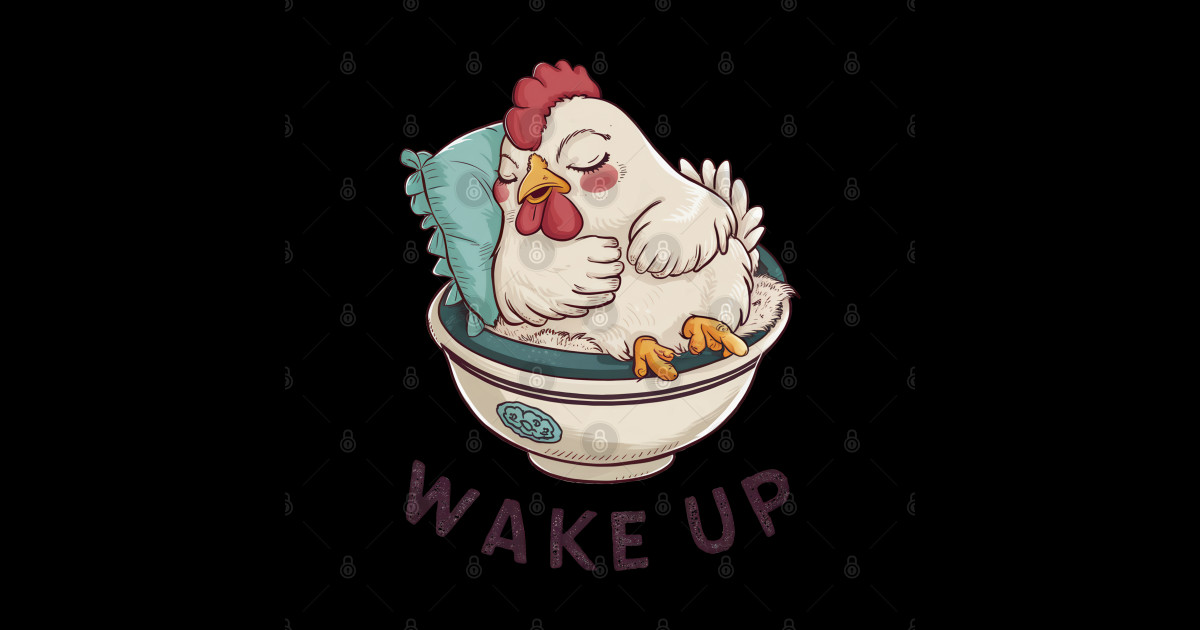 You Must Wake Up - Punny - Sticker | TeePublic