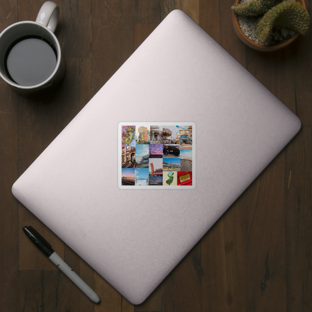 new jersey aesthetic collage - New Jersey - Sticker | TeePublic