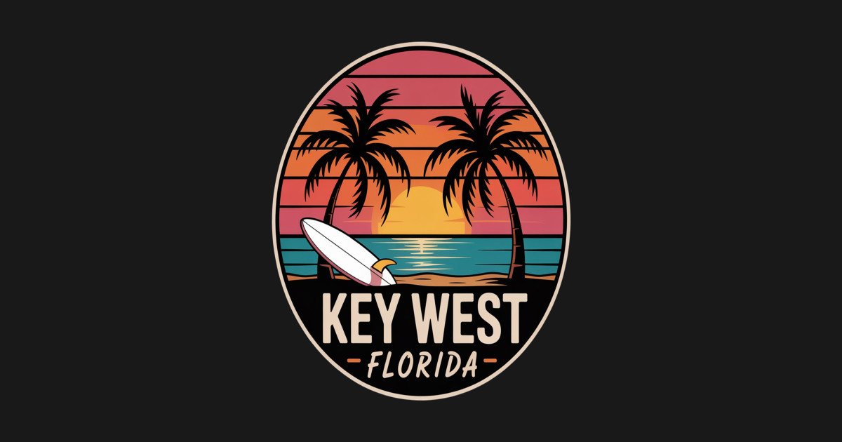 Key West Florida Beach Palm Trees Summer Vacation Surfing - Key West ...