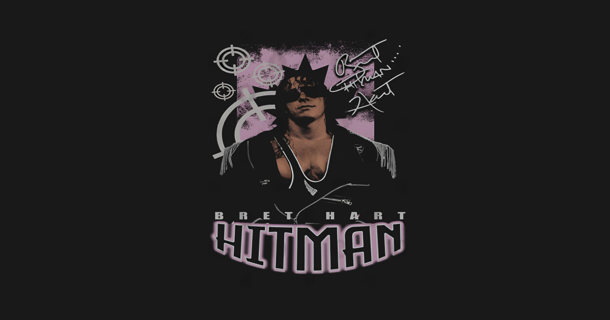 Bret Hart The Hitman - Bret Hart - T-Shirt | TeePublic