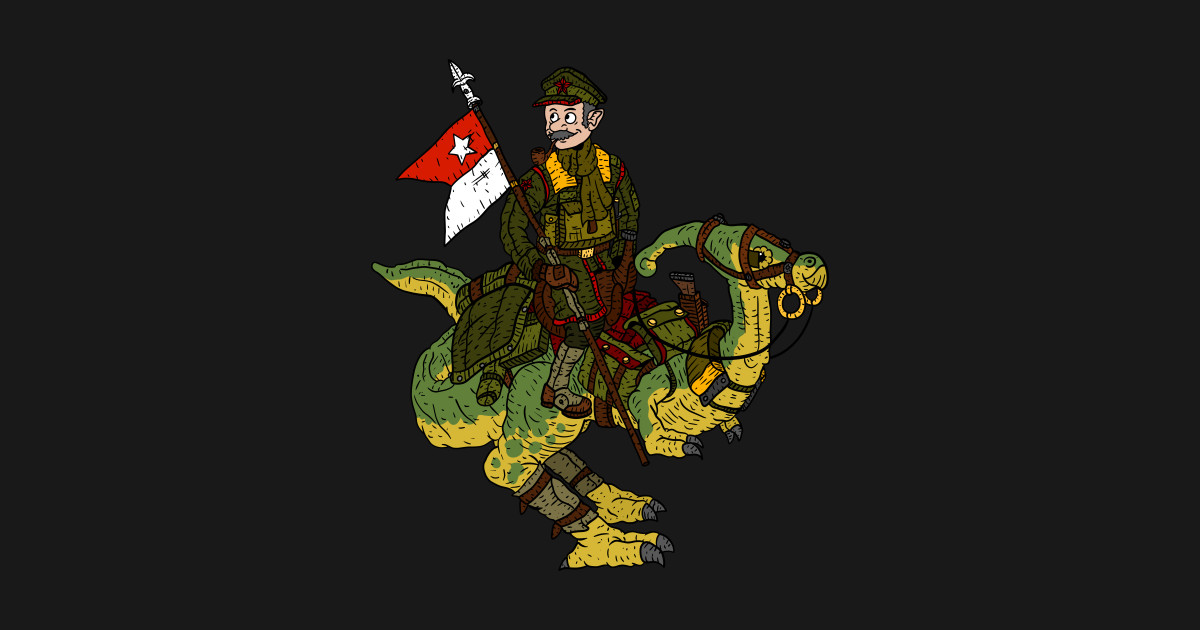 dinosaur communist cavalry soldier. "historical accurate" dino military ...