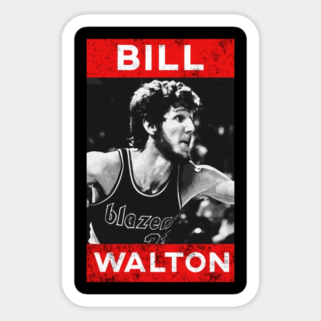 Classic Bill Walton - Bill Walton - Sticker | TeePublic