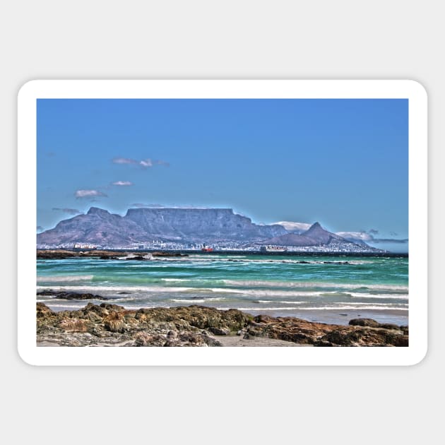 Table Mountain - Mountain - Sticker | TeePublic