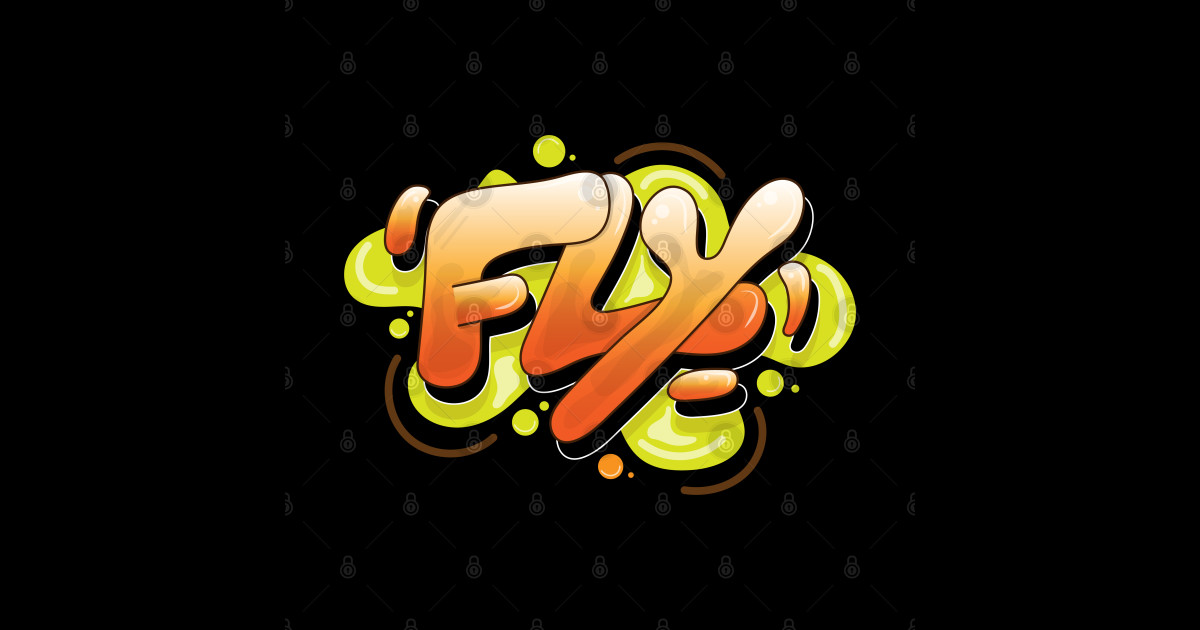 FLY Graffiti Art - Graffiti - Sticker | TeePublic