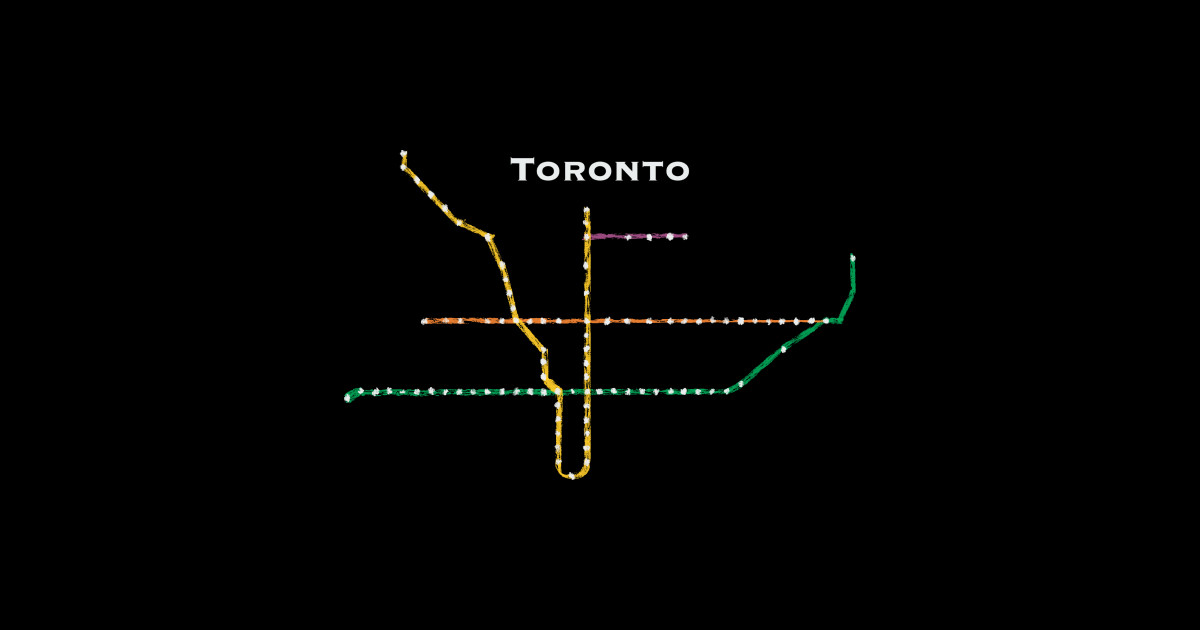 Toronto TTC Subway Map - Toronto - Sticker | TeePublic