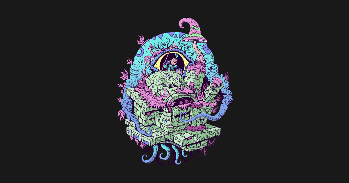 MONSTER RUIN - Doodle - T-Shirt | TeePublic
