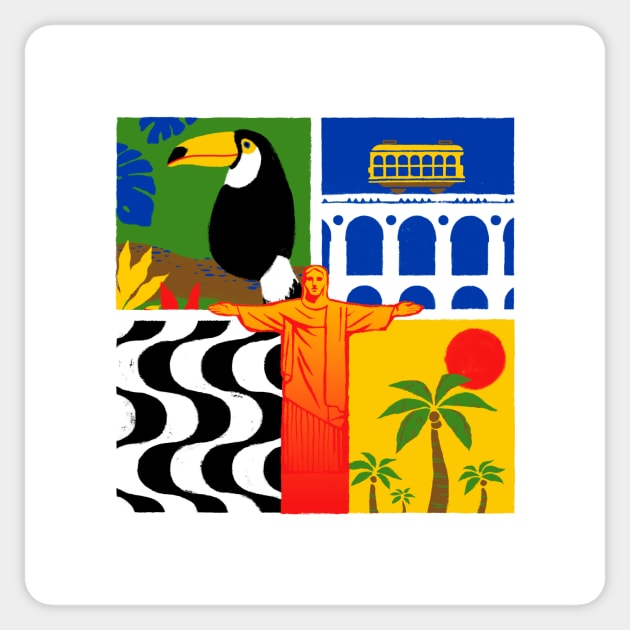 Rio - Rio De Janeiro Brazil - Sticker | TeePublic