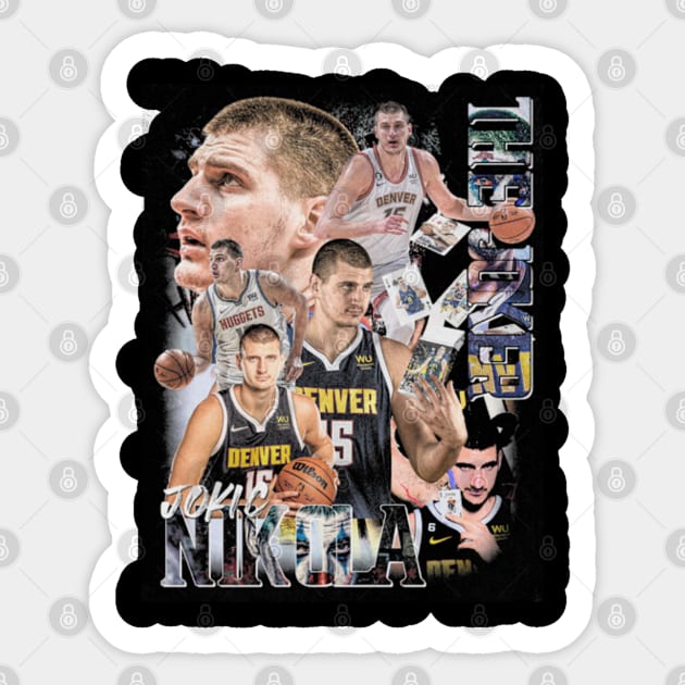 Nikola Jokic Retro Bootleg - Nikola Jokic - Sticker | TeePublic