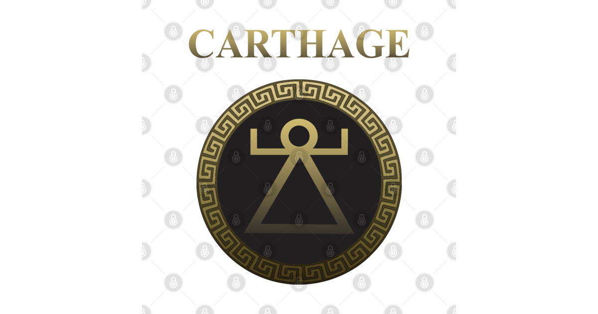 Ancient Carthage Symbol of Tanit - Carthage - T-Shirt | TeePublic