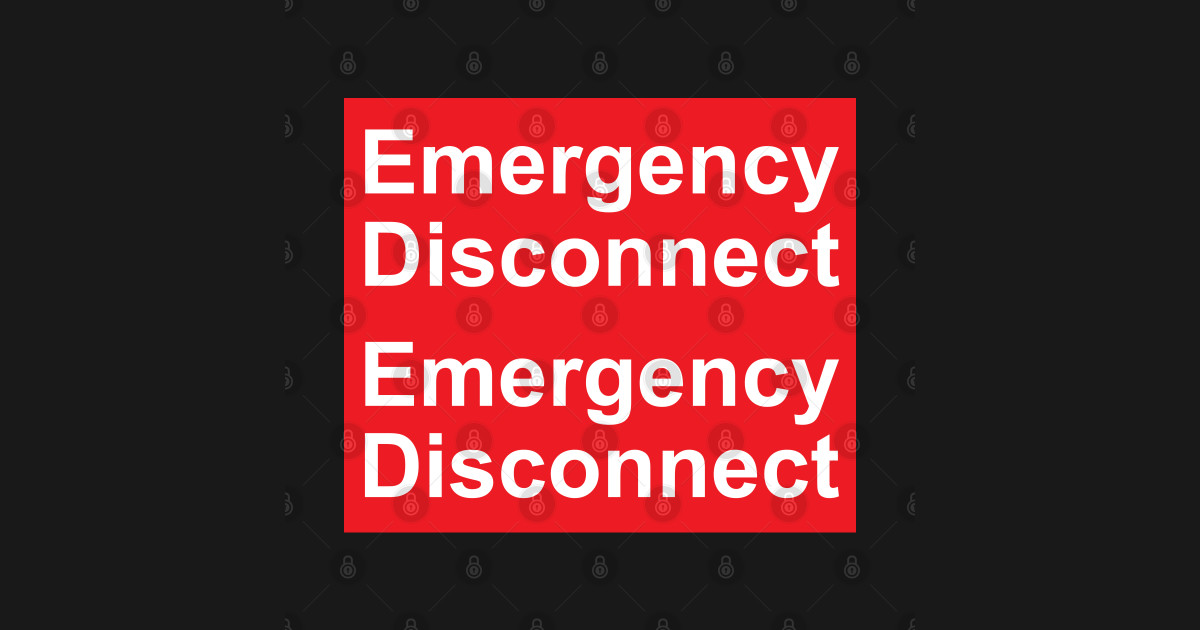 Emergency Disconnect Label For Electrical Service - Emergency ...