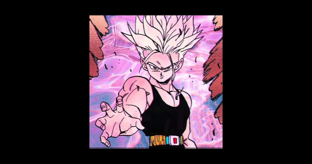 TRUNKS BLACK WIFE BEATER - Anime - Sticker | TeePublic