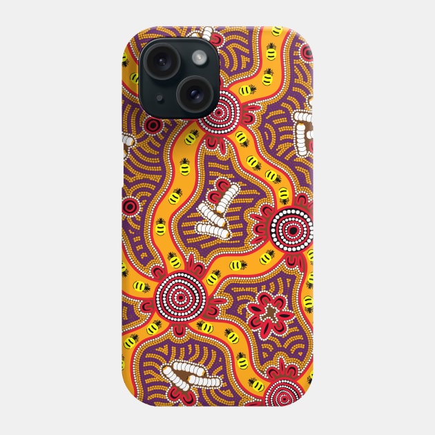 Aboriginal Art - Honey Ants - Honey Ant - Phone Case | TeePublic
