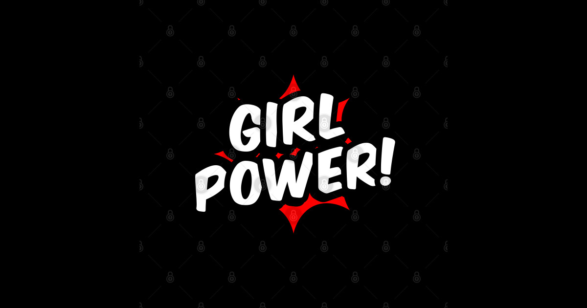 Girl Power! - Red comic style - B - Girl Power Feminism - T-Shirt ...