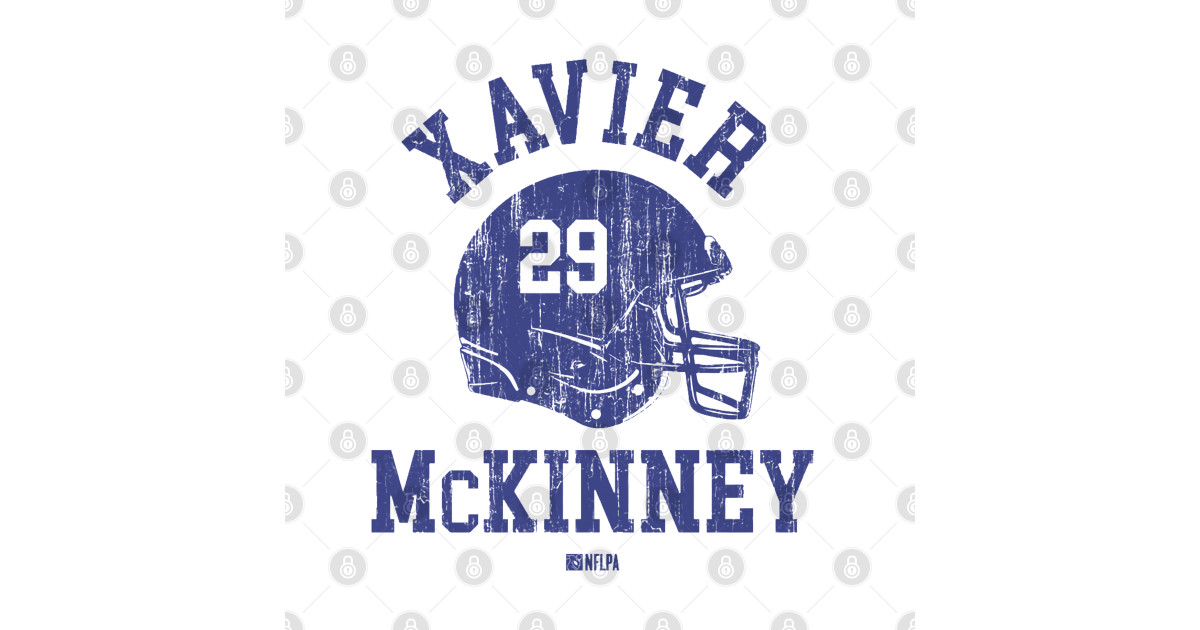 Xavier McKinney New York G Helmet Font - Xavier Mckinney - T-Shirt ...