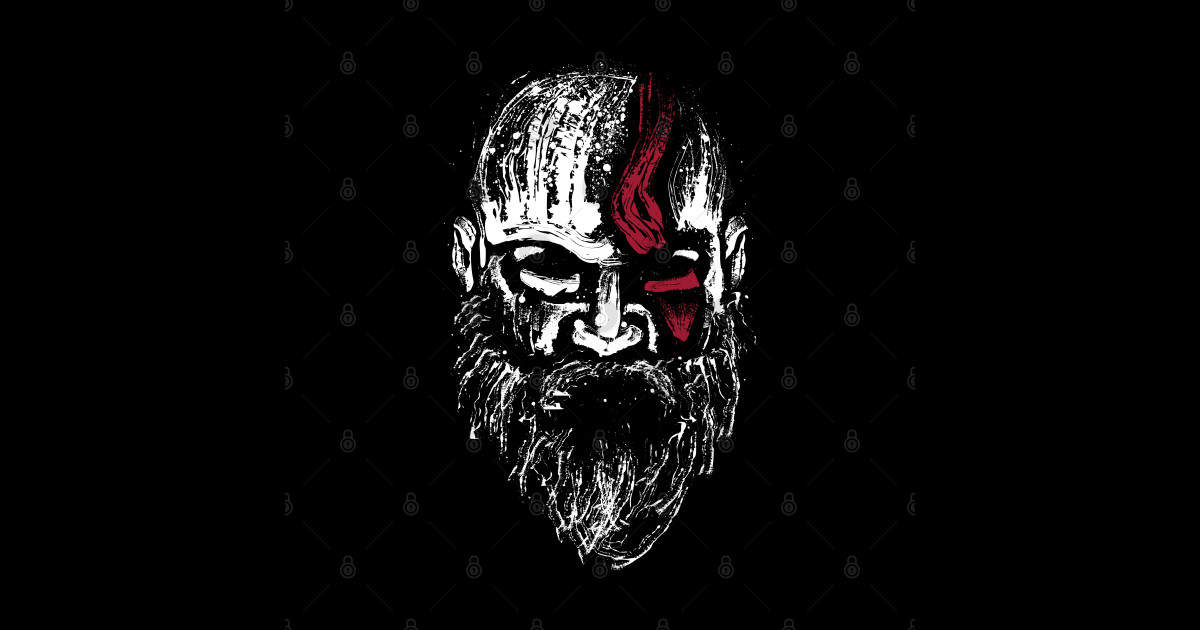🔥 God of war 💪 Kratos 🔥 - Kratos Ragnarok - Sticker | TeePublic
