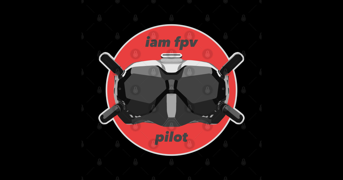 I am FPV Pilot DJI Drone - Fpv Drone - Sticker | TeePublic